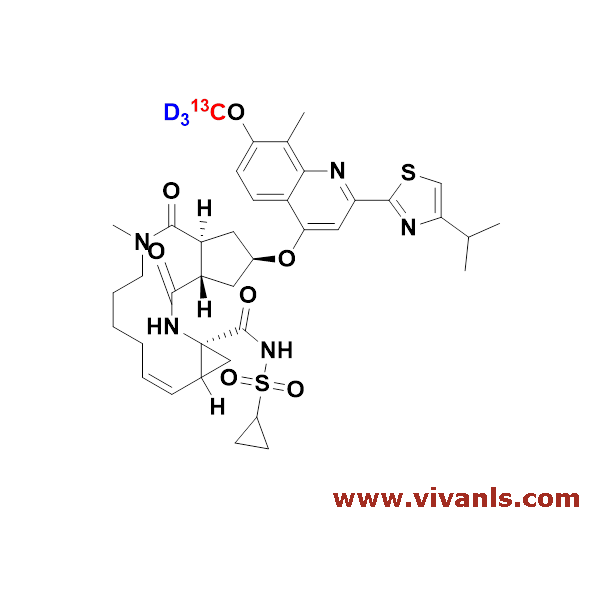 Simeprevir, Formula C₃₈H₄₇N₅O₇S₂, CAS Number 923604-59-5, Vivan Life ...