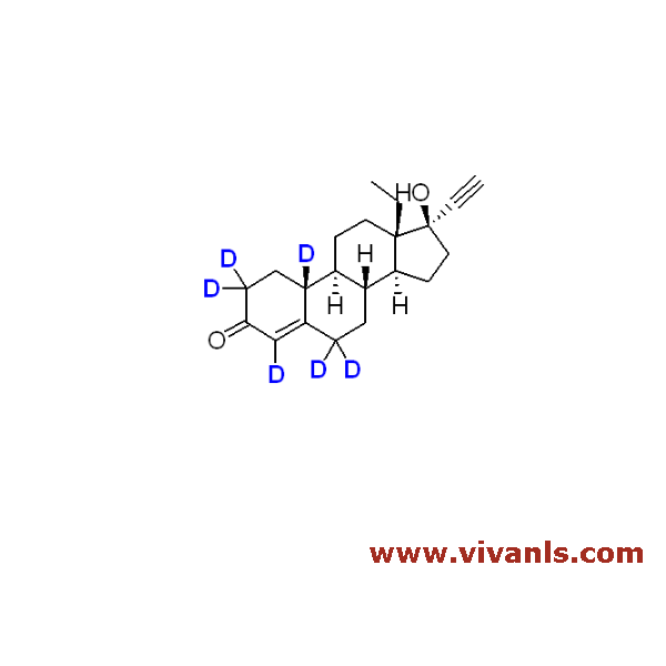 Norgestrel-d6, Formula C₂₁H₂₂D₆O₂, VIVAN Life Sciences