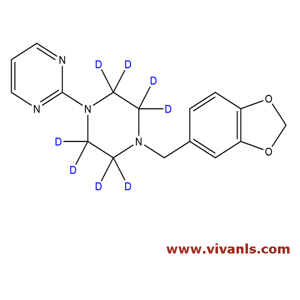 Piribedil D8, Formula C16H10D8N4O2, CAS No. 1398044-45-5, VIVAN Life ...