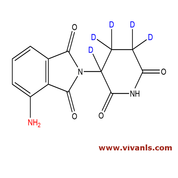 Pomalidomide-d5, Formula C13H7D4N3O4, VIVAN Life Sciences