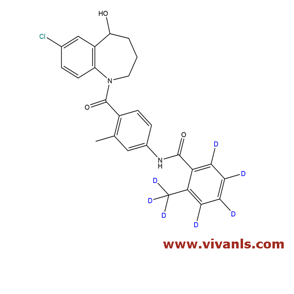 Tolvaptan, CAS Number 150683-30-0, Formula C₂₆H₂₅ClN₂O₃, VIVAN Life ...