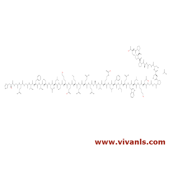 Exenatide Acetate, CAS Number 141732-76-5, Formula C₁₈₆H₂₈₆N₅₀O₆₂S ...