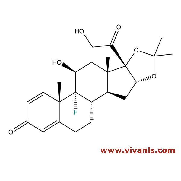 Triamcinolone Acetonide, CAS Number 76-25-5, Formula C₂₄H₃₁FO₆, VIVAN ...